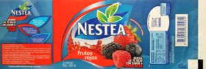 Drink Label: Nestea frutos rojos (Corporación Azende Cia. Ltda ...