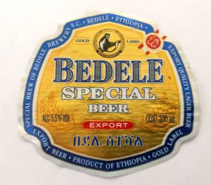 Etiqueta de bebida: Bedele Special Beer (Bedele Brewery, EtiopíaCol:ET ...