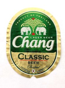 Drink Label: Chang Classic Lager Beer (Cosmos Brewery, ThailandCol:TH ...