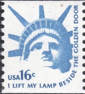 Stamp: Head, Statue of Liberty (United States of America(Americana ...