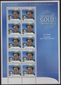 Stamp: Ian Thorpe 200m Freestyle (Australia(Summer Olympic Games 2004 ...