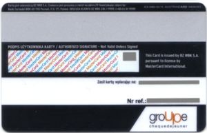 Bank Card: Luxury Ambassador (Bank Zachodni WBK, PolandCol:PL-MC-0254