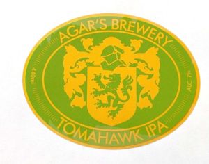 Etiqueta de bebida: Tomahawk IPA (Agar's Brewery, SudáfricaCol:ZA-BEER ...