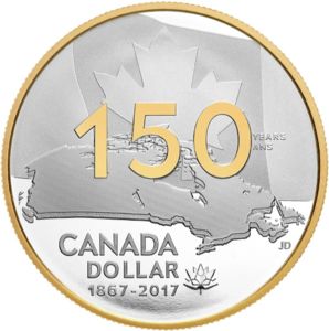 Coin: 1 Dollar (Our Home and Native Land) (Canada(2017 - 150th ...