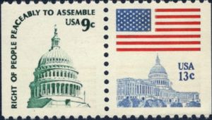 Stamp: Capitol Dome and Flag (United States of America(1975-1981 ...