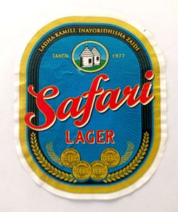 Drink Label: Safari Lager (Tanzania Breweries Ltd., TanzaniaCol:TZ-BEER ...