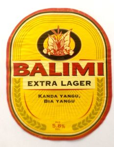 Etiqueta de bebida: Balimi Extra Lager (Tanzania Breweries Ltd ...