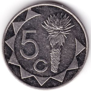 Coin: 5 Cents (Namibia(1993~Today - Circulation) WCC:km1