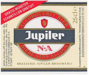 Drink Label: Jupiler NA (Brasserie Piedboeuf (InBev), BelgiumCol:BE ...