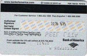 Bank Card: Platinum Check Card (Bank of America, United States of ...