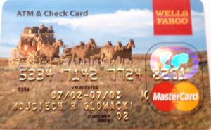 Bank Card: ATM & Check Card (Wells Fargo, United States of AmericaCol ...