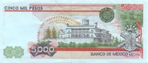 Banknote: 5,000 Pesos (Mexico) (1981-1982 Issue) Wor:P-77a.3