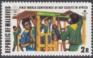 Stamp: Carpentry (Maldives(24th Boy Scout World Conference) Mi:MV 460A ...