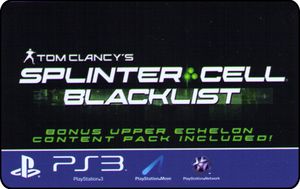 Gift Card: Splinter Cell Blacklist (Target, United States of America ...