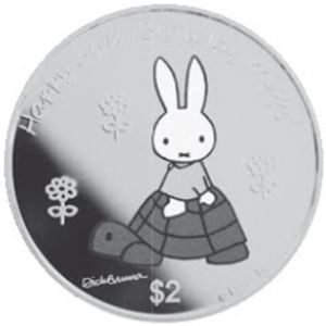 Coin: 2 Dollars (Miffy on turtle) (Niue(Numismatic Product - Cartoon ...