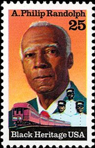 Stamp: Asa Philip Randolph (1889-1979), Labor & Civil Rights Leader ...