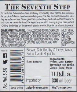Drink Label: 7th Step (Pivovar Zatec, Czech RepublicCol:CZ-BEER-017858