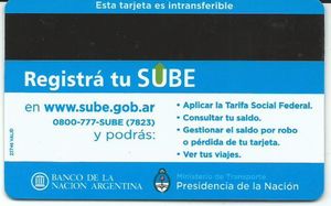Transport Ticket: SUBE - 200 years of Independence - 23746 (SUBE ...