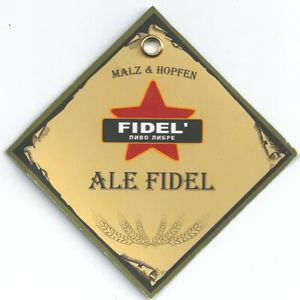 Etiqueta de bebida: Ale Fidel (Maltz & Hopfensee, RusiaCol:RU-BEER-003596