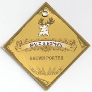 Drink Label: Brown porter (Maltz & Hopfensee, RussiaCol:RU-BEER-003608