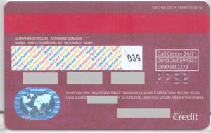 Bank Card: Star Forte (Banca Transilvania, RomaniaCol:RO-MC-0085.04