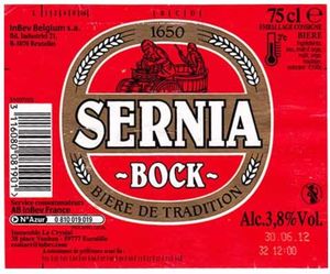 Drink Label: Sernia Bock (Interbrew, BelgiumCol:BE-BEER-013128
