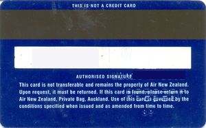 Functional Card: Air New Zealand AirPoints (Airlines, New Zealand) (Air New Zealand) Col:NZ-ANZ-001