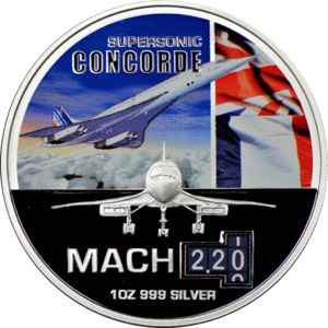 Coin: 2 Dollars (Supersonic Transport - Concorde) (Niue(Numismatic ...