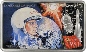 Coin: 2 Dollars (First man in space) (Niue(Numismatic Product ...
