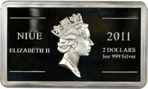 Coin: 2 Dollars (First man in space) (Niue(Numismatic Product ...