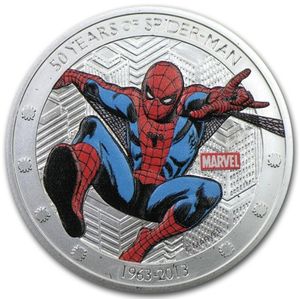 Coin: 2 Dollars (50 Years of Spiderman) (Niue(2015 - Avengers - Marvel ...