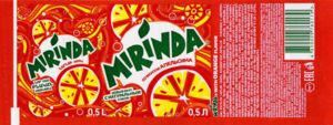 Drink Label: Mirinda orange (Jermuk International Pepsi-Cola Bottler ...