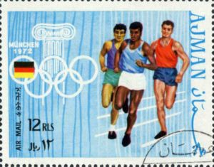 Stamp: Olympic Games Munich 1972 (Ajman(Venues of the Olympic Summer Games) Mi:AJ 576A,Col:AJ ...