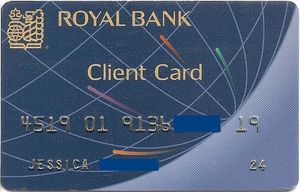 Tarjeta de Banco: Royal Bank Client Card (Royal Bank of Canada ...