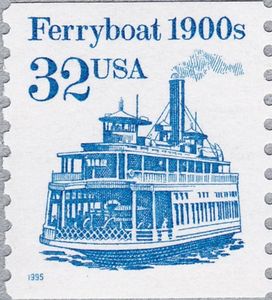 Stamp: Ferryboat 1900s (United States of America(Transportation Issue ...