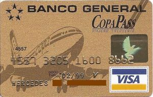 Bank Card: Banco General Copa Pass (Banco General, Panama) Col:PA-VI-0001