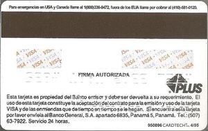 Tarjeta de Banco: Banco General Copa Pass (Banco General, PanamáCol:PA ...