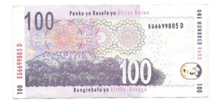Banknote: 100 Rand (South Africa(2005-2010 Issue) Wor:P-131a