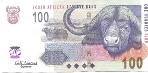 Banknote: 100 Rand (South Africa(2005-2010 Issue) Wor:P-131b