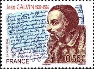 Stamp: John Calvin (FranceYt:FR 4356,Mi:FR 4685,Sn:FR 3681,Sg:FR 4647 ...