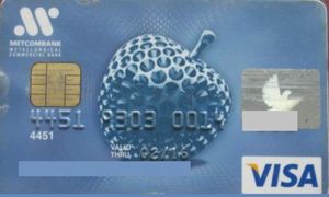 Bank Card: Metcombank. Metal apple (Metcombank, Russia) Col:RU-VI-1037.03