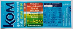 Drink Label: Kom (Kom Ead, BulgariaCol:BG-WATER-000005