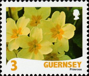 Stamp: Primrose (Guernsey) (Wild flowers definitives) Mi:GG 1246,Sn:GG ...