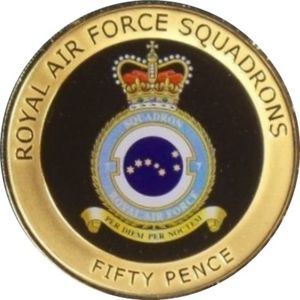 Coin: 50 Pence (Royal Air Force Squadrons, No. 7) (Guernsey(2013~2015 ...