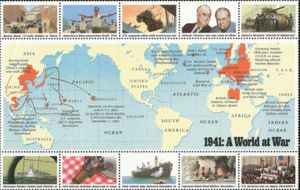 Stamp: World War II Events of 1941 (United States of America(World War ...