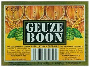 Drink Label: Geuze Boon (Brouwerij F. Boon, BelgiumCol:BE-BEER-013531