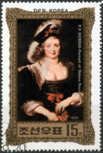 Briefmarke: Portrait of Helena Fourment (Nordkorea(Paintings by Peter ...