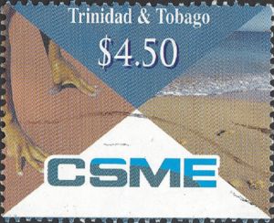 Stamp: Sprinter's Hands and Beach (Trinidad and Tobago(Inauguration of ...