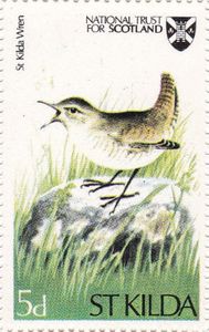Stamp: St. Kilda Wren - National Trust for Scotland (Scotland, St ...