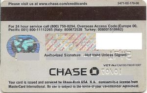 Bank Card: Chase Services USAF (Chase Bank USA, N.A., United States of ...